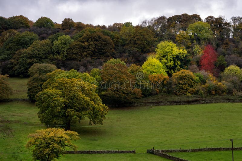 Walking in the Hope Valley, Peak District, England Stock Image - Image ...