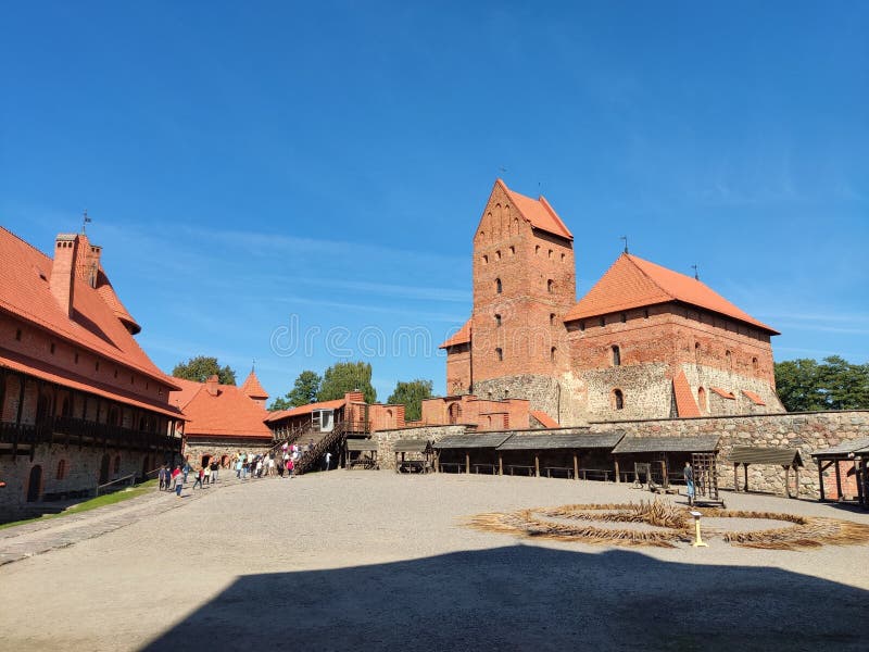 Inside Trakai Castle in Lithuania Editorial Photo - Image of urban ...