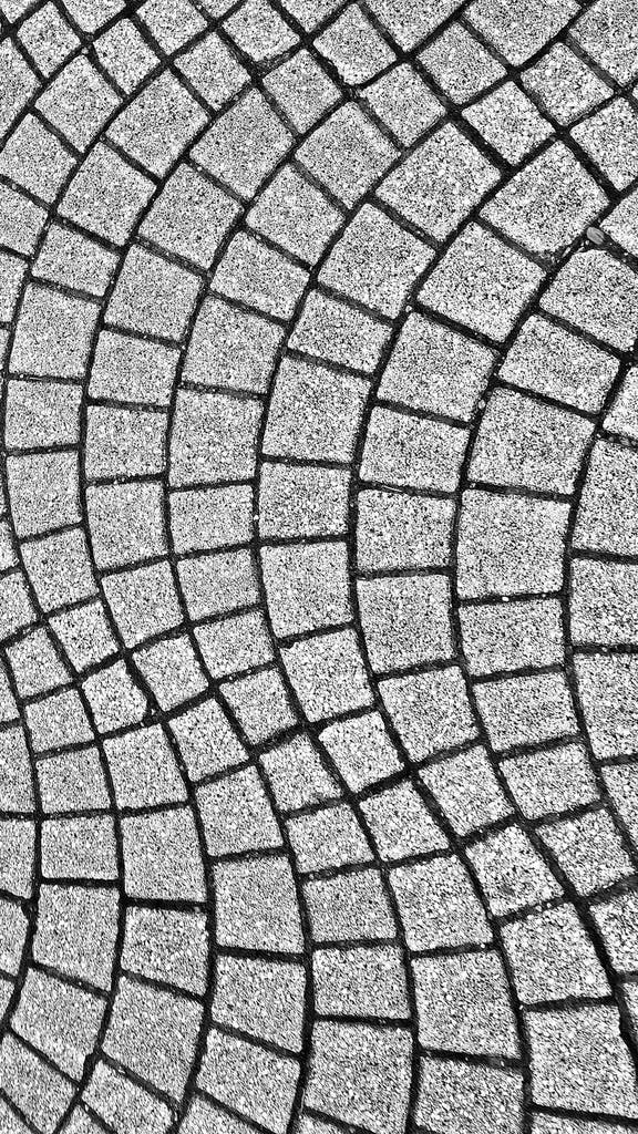 Walking Lane Formed with Tile Blocks Curve Shape Stock Photo - Image of ...