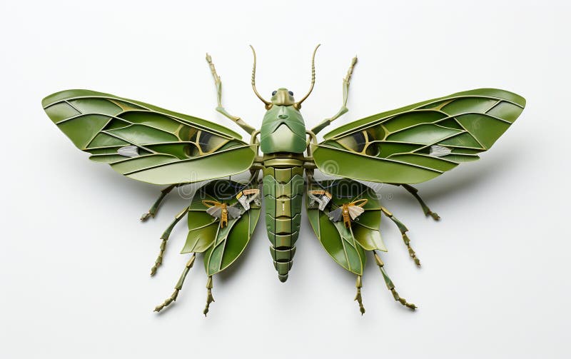 Walking Leaf Insect with Transparent Background -Generative Ai Stock ...