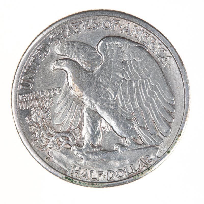 1944 Walking Liberty Half Dollar Stock Photo - Image of collectible ...