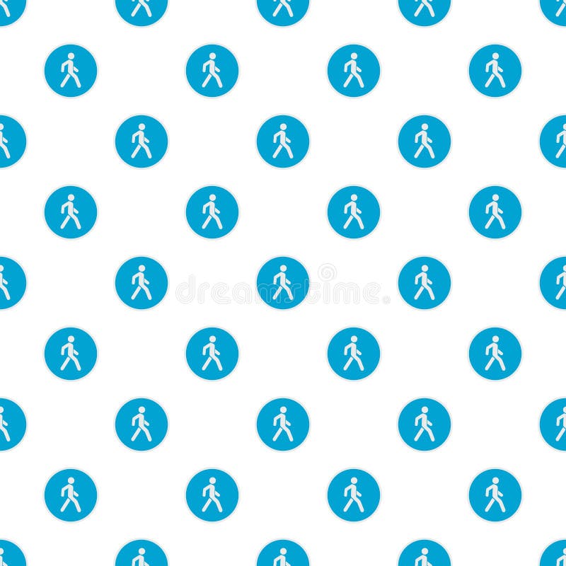 Walking Man Pattern Seamless Stock Vector - Illustration of repeating ...