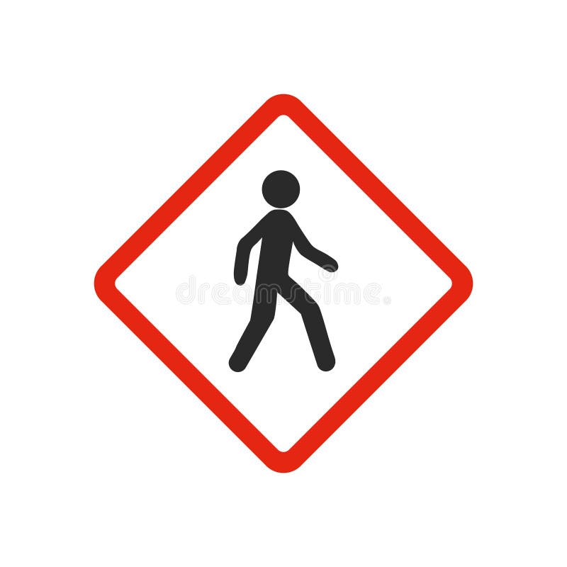 Walking Man Vector Icon. People Walk Sign Illustration Stock ...