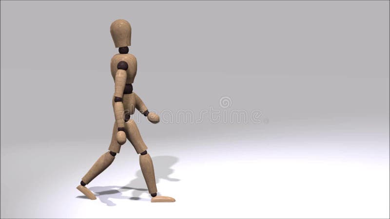Walking Manikin stock footage. Video of clip, spirited - 35663883