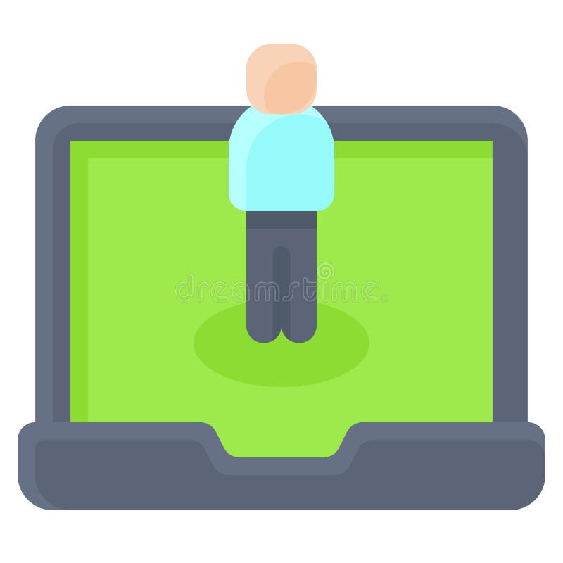 Walking Map on Laptop Screen Icon, Location Map and Navigation Vector ...