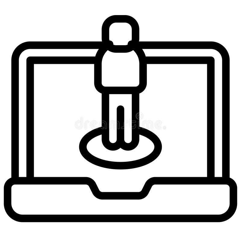 Walking Map on Laptop Screen Icon, Location Map and Navigation Vector ...