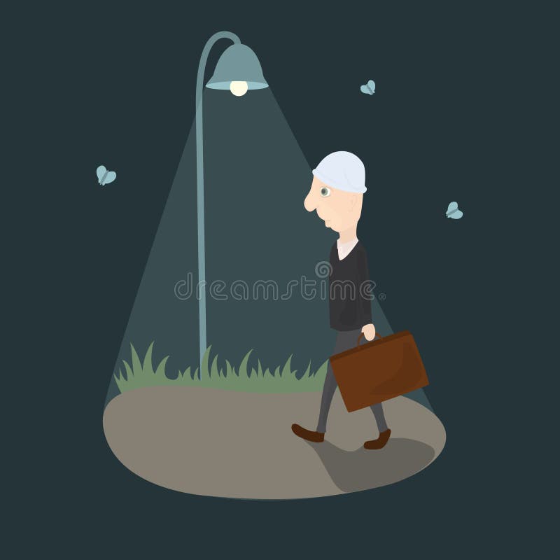 Walking at the morning stock vector. Illustration of work - 22267397