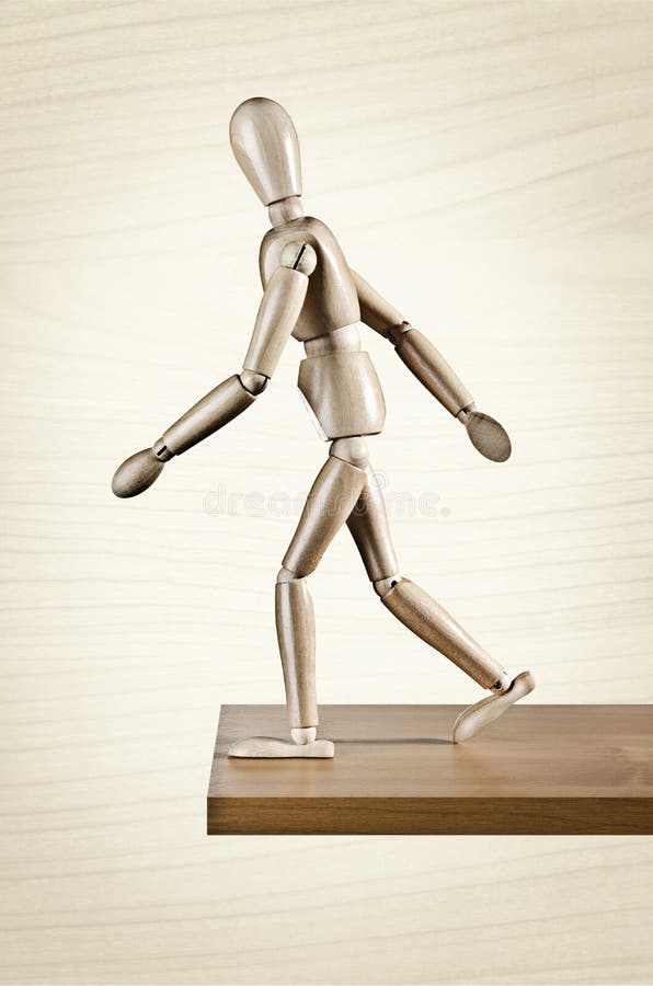 Walking off a ledge stock image. Image of verge, mannequin - 34910785