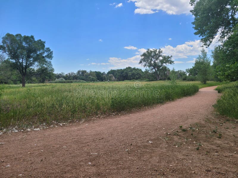 Walking Path in Colorado stock image. Image of grassland - 222472663