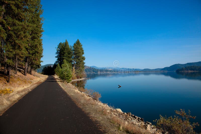 Walking Path by the Lake stock photo. Image of summer - 19543808