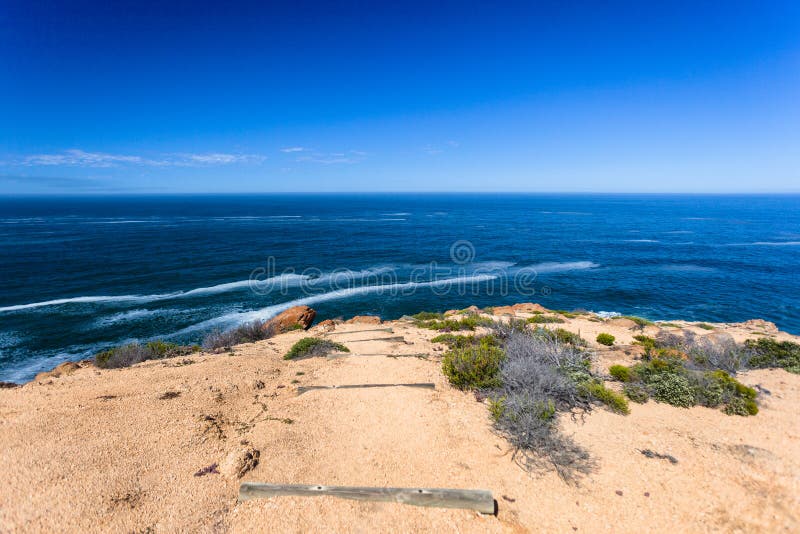 Walking Path Hiking Ocean Horizon Stock Photo - Image of overlooking ...