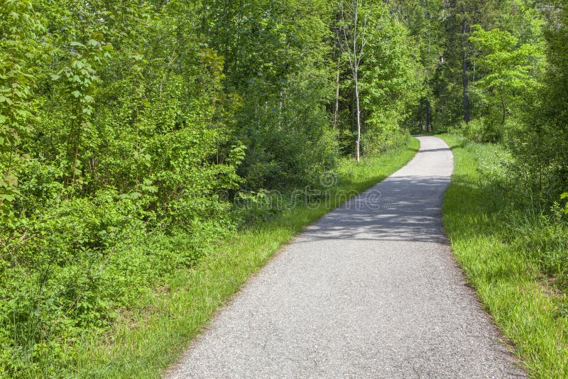 Walking path in the park stock image. Image of country - 151450449
