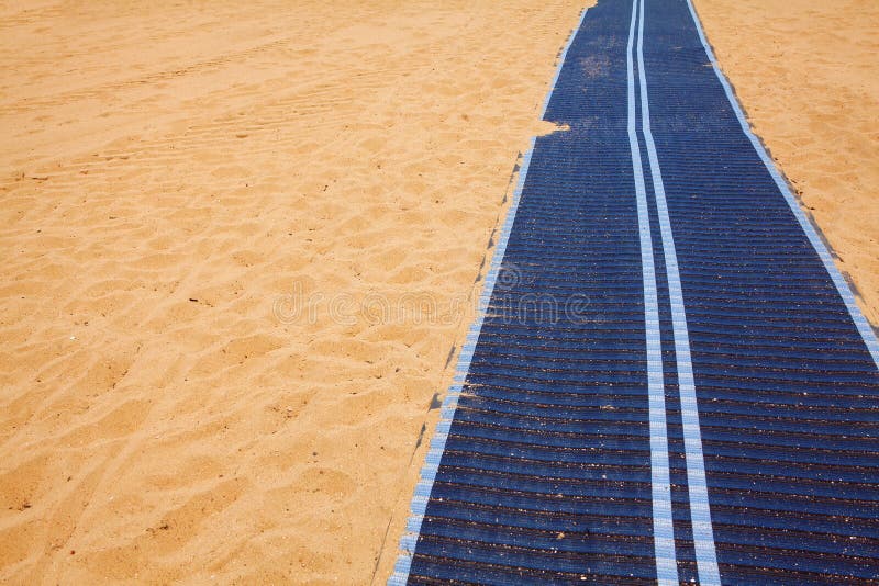 Walking path on the beach stock photo. Image of sand - 156352240