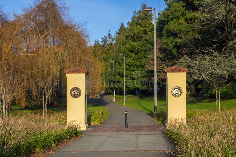 Walking Path on University Campus Editorial Photo - Image of humboldt ...