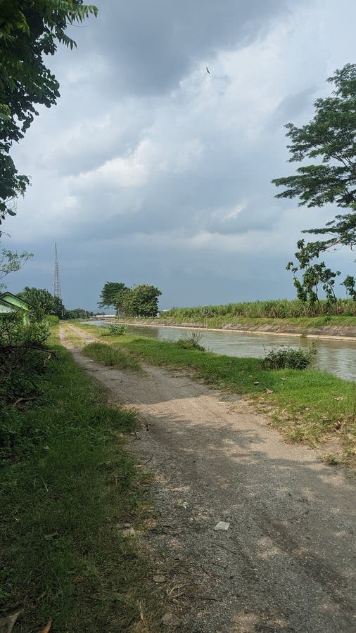 Walking Paths and Flowing Rivers. Stock Photo - Image of coast, trail ...