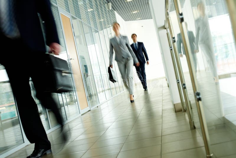 Business People Going To Work Stock Image - Image of exterior, city ...