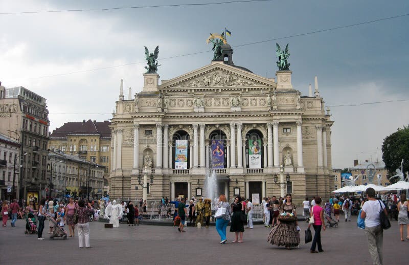 Walking People at the Square in Front of Opera House Editorial Image ...