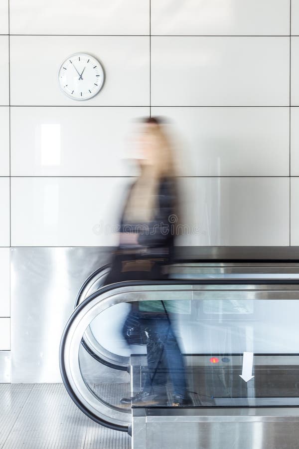 Walking person on walkway stock image. Image of arrival - 37525187