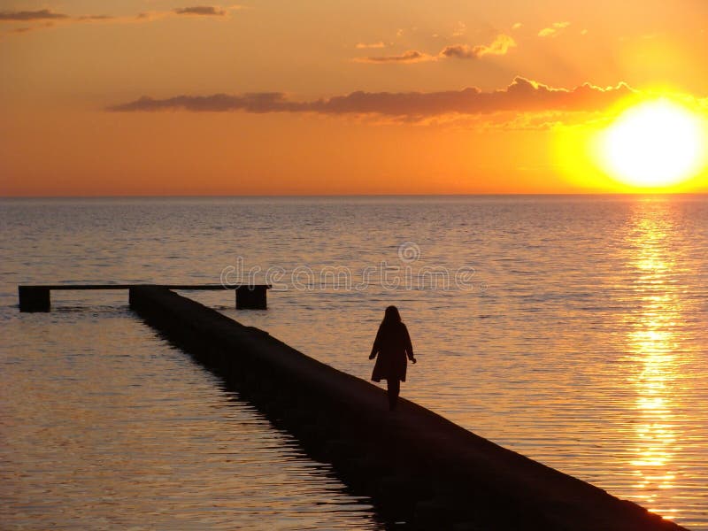 Walking on the pier stock photo. Image of still, nature - 19677344