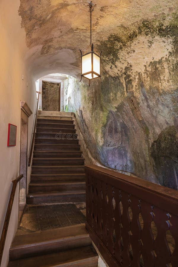 Walking through Predjama Castle Editorial Photo - Image of historic ...