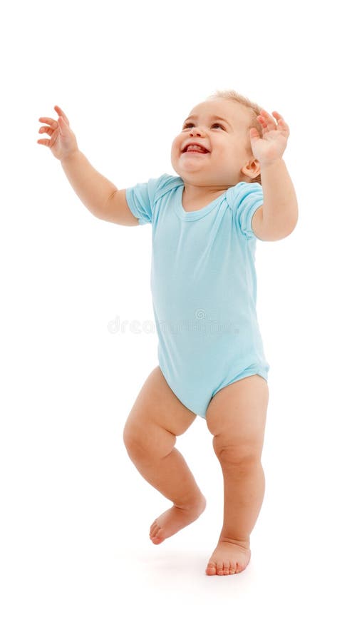 Walking with raised arms stock photo. Image of caucasian - 15508542