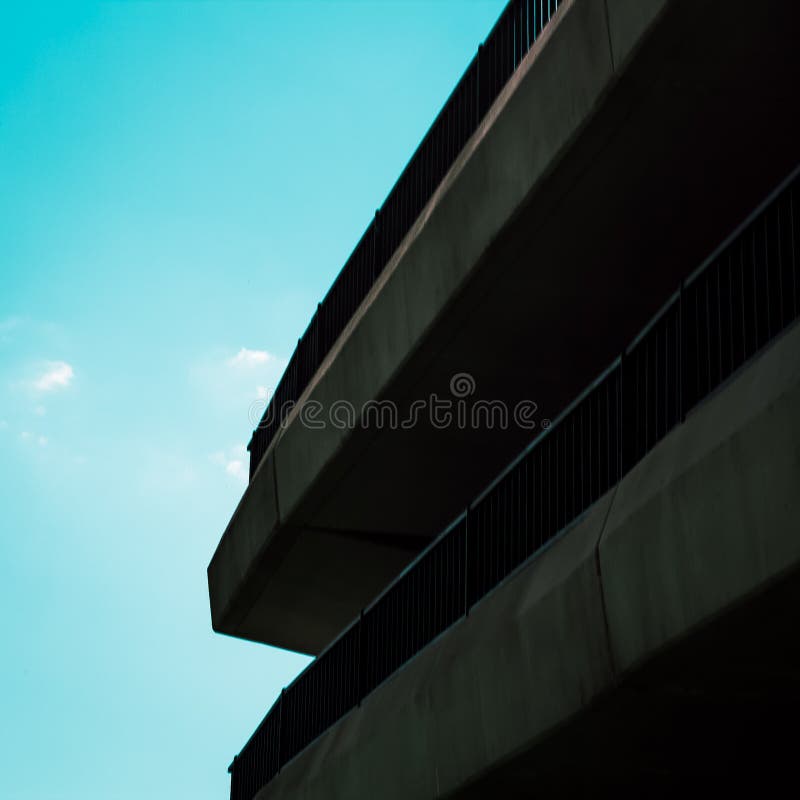 A Walking Ramp Going Up Against a Blue Sky Stock Photo - Image of ...