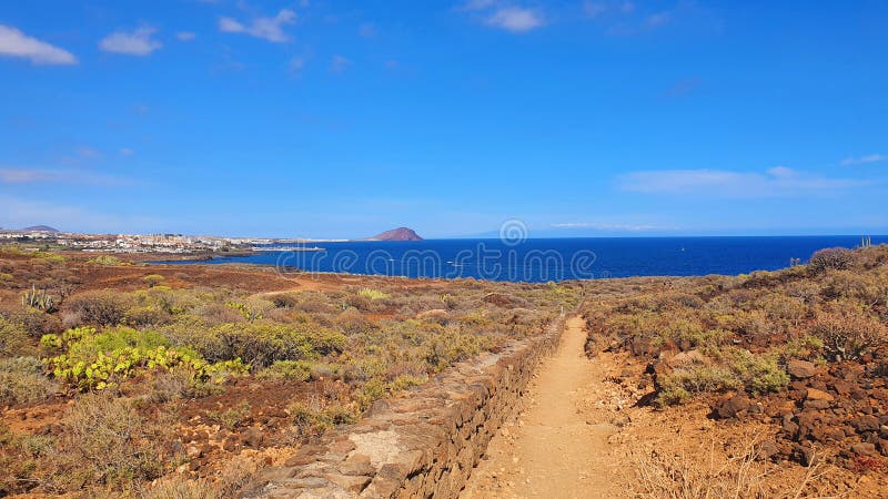 Walking Route Around Sea Sides Stock Image - Image of badlands, route ...