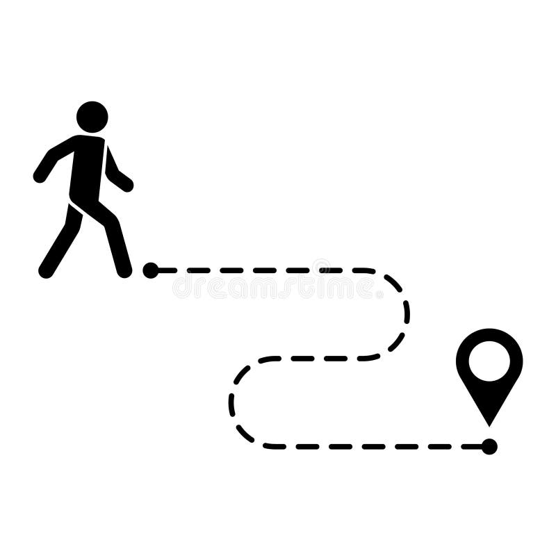 Route Map Icon Related Map Location and Navigation Black Icon. Traffic ...