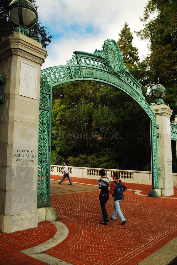 Sather Gate at UC Berkeley stock image. Image of classic - 12057671
