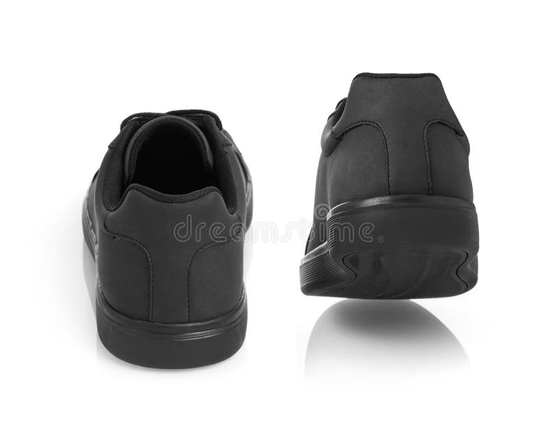 Walking shoe back view stock image. Image of clothing - 202723517