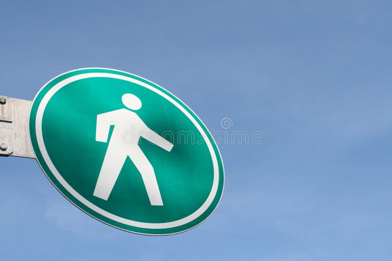Walking Sign stock image. Image of environment, statement - 2164875