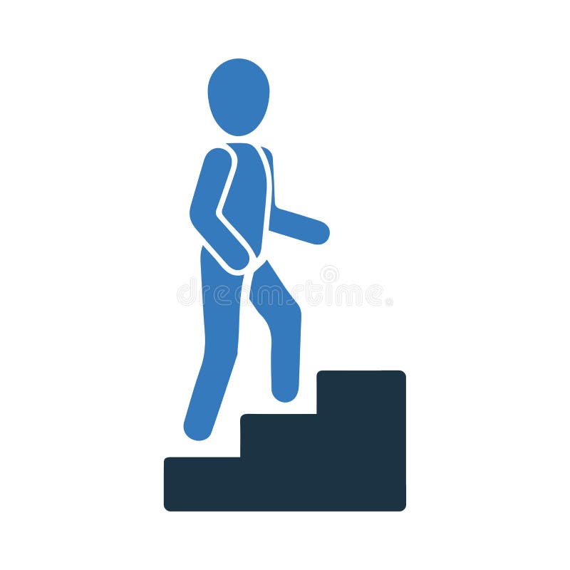 Vector Business Man Black Silhouette Walk Step Stock Illustrations ...
