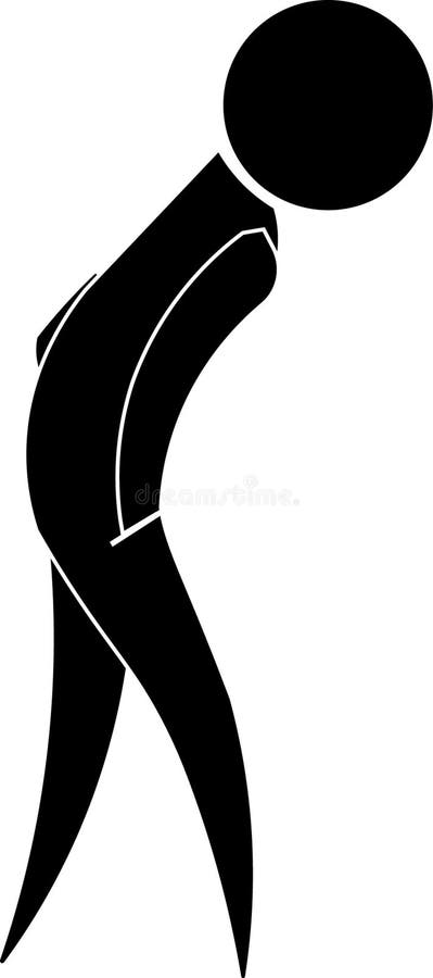 Walking Stick Figure Clipart: Pensive Character with Hands in Pockets ...