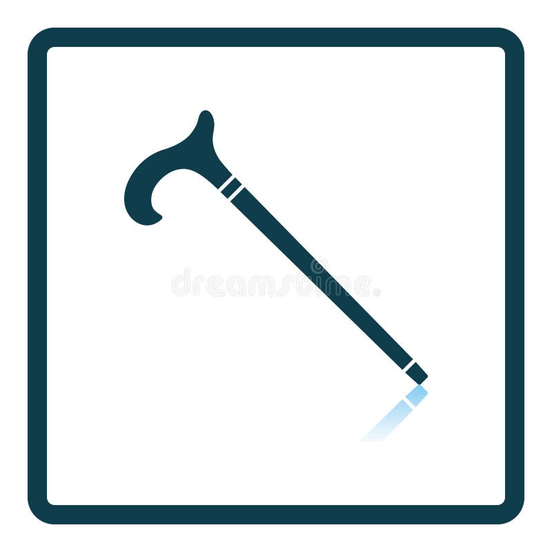 Walking Stick Icon stock vector. Illustration of cartoon - 209261149