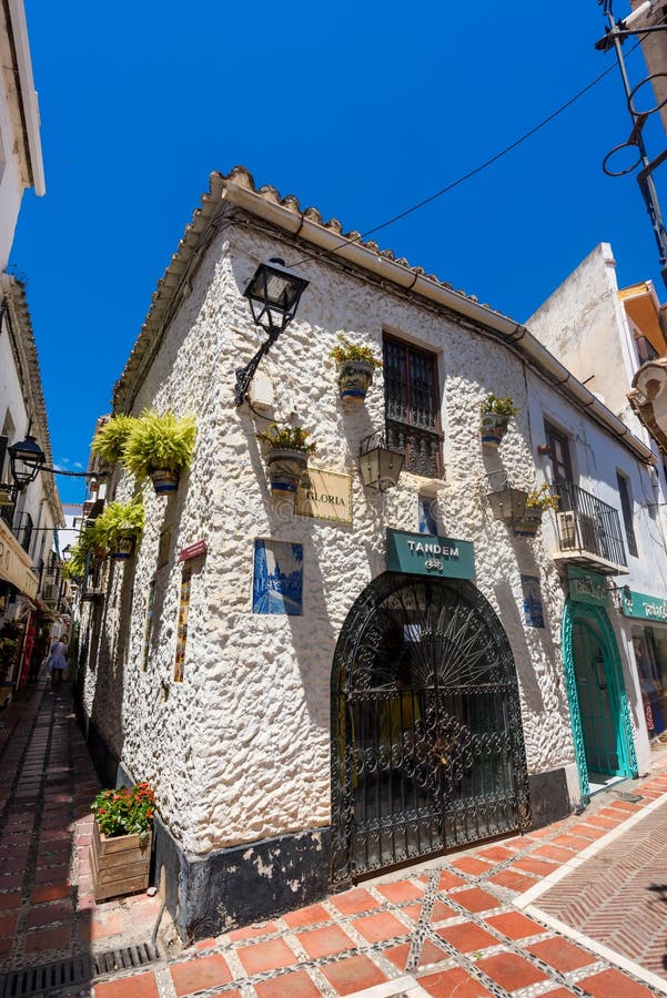 Walking the Streets of Marbella, Spain. Editorial Stock Image - Image ...