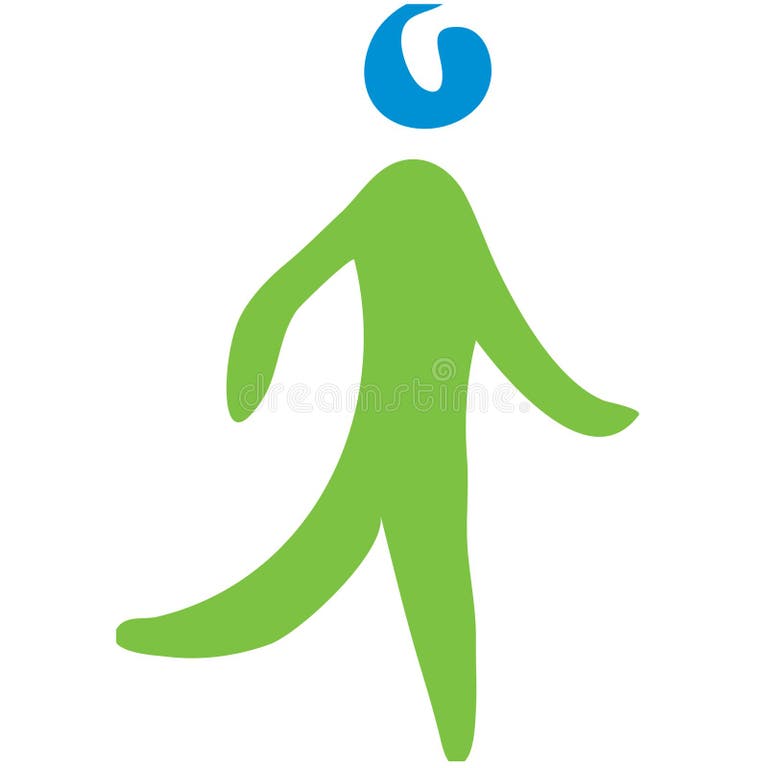 Walking symbol stock vector. Illustration of walk, symbol - 388901