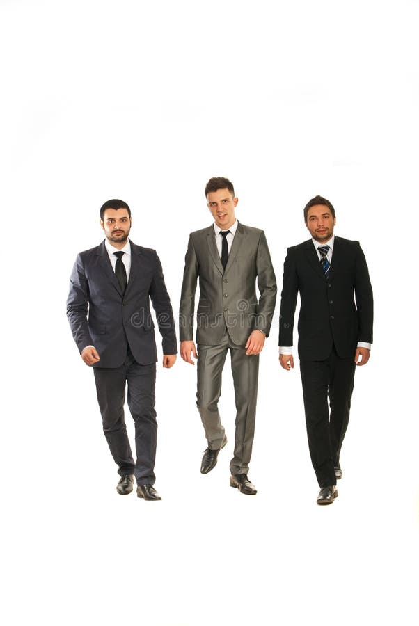 Three Men In Business Meeting Stock Image - Image of businessmen ...