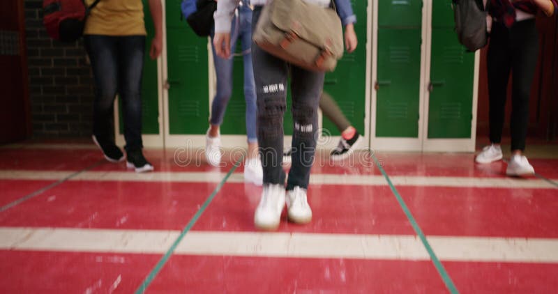 Walking To Classroom, Locker and Face of Student for Learning, Studying ...