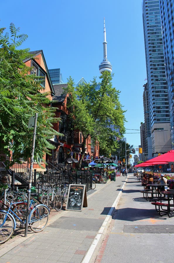 Walking in Toronto, Canada editorial photography. Image of movement ...