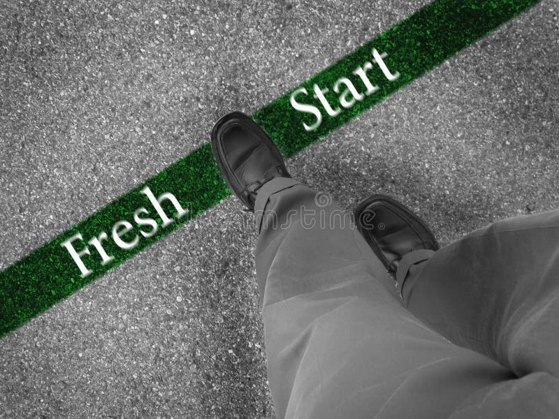 Walking Towards a New Beginning Stock Image - Image of people ...