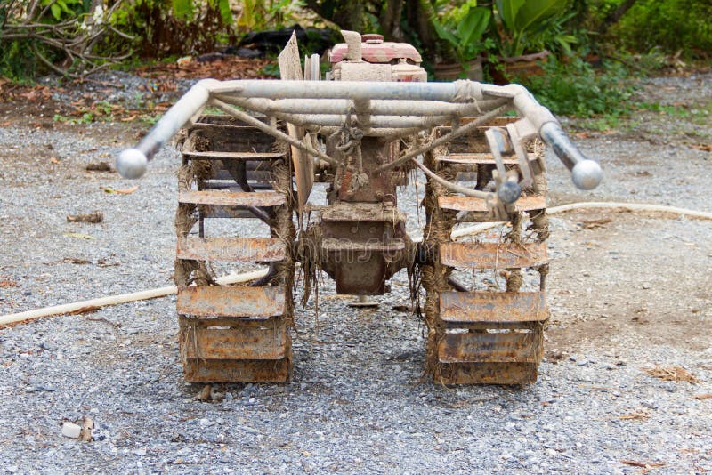 Walking tractor stock image. Image of engineering, natural - 31267121