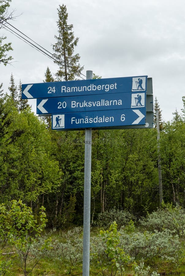 Walking Trail in Harjedalen Sweden Stock Photo - Image of trail, trough ...