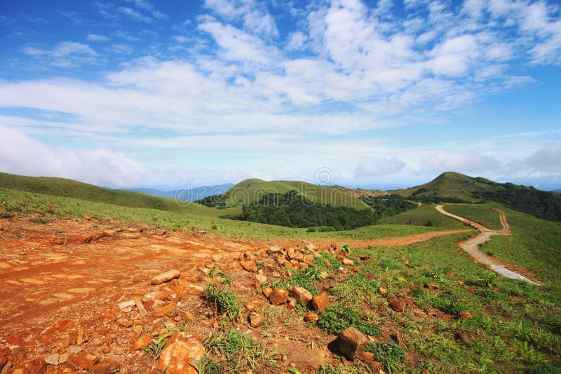 Walking Trail in the Western Ghats Ranges, India Stock Image - Image of ...