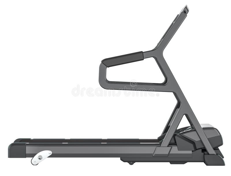 Walking Treadmill, Front Side View. 3D Rendering Stock Illustration ...
