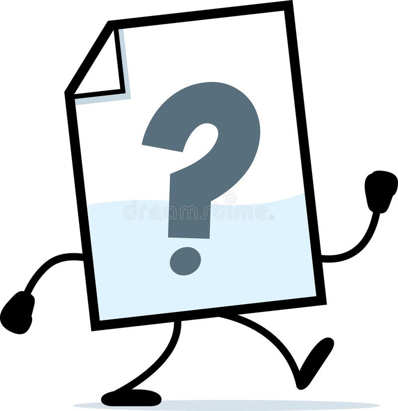 Walking Unkown File stock vector. Illustration of sheet - 47817937