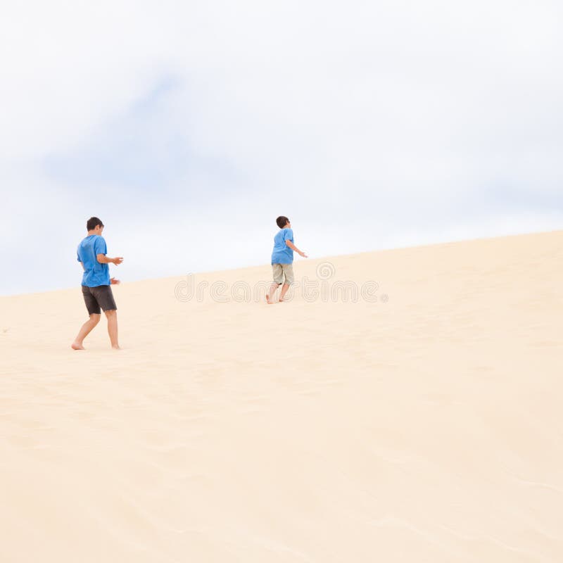 Walking uphill stock image. Image of dunes, white, sand - 20631057
