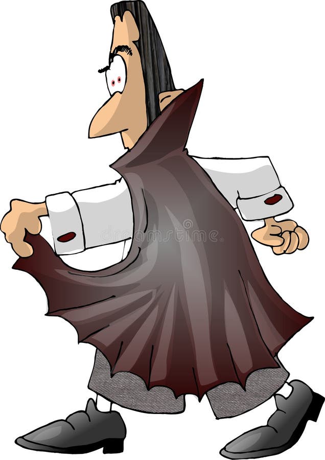 Walking Vampire stock illustration. Illustration of cape - 26898