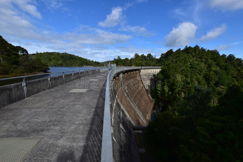 A Deep View from the Water Dam Wall Stock Photo - Image of wall, ranges ...