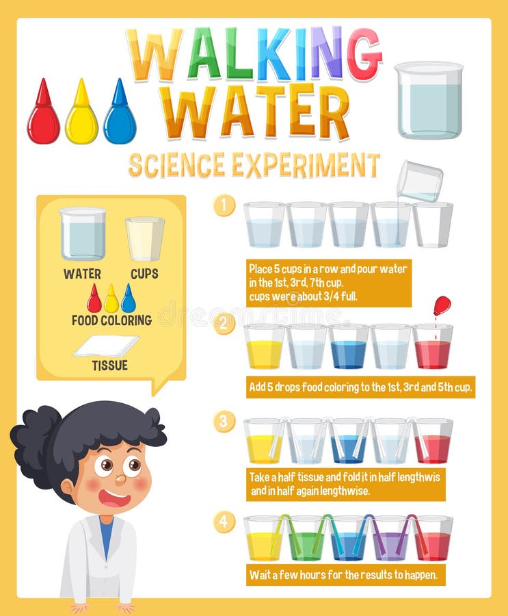 Walking Water Science Activity For Kids Recording Sheets Walking Water