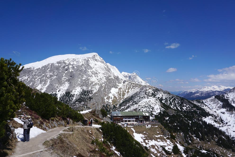 Walking Way on the Cliff of Mount Jenner Editorial Photography - Image ...